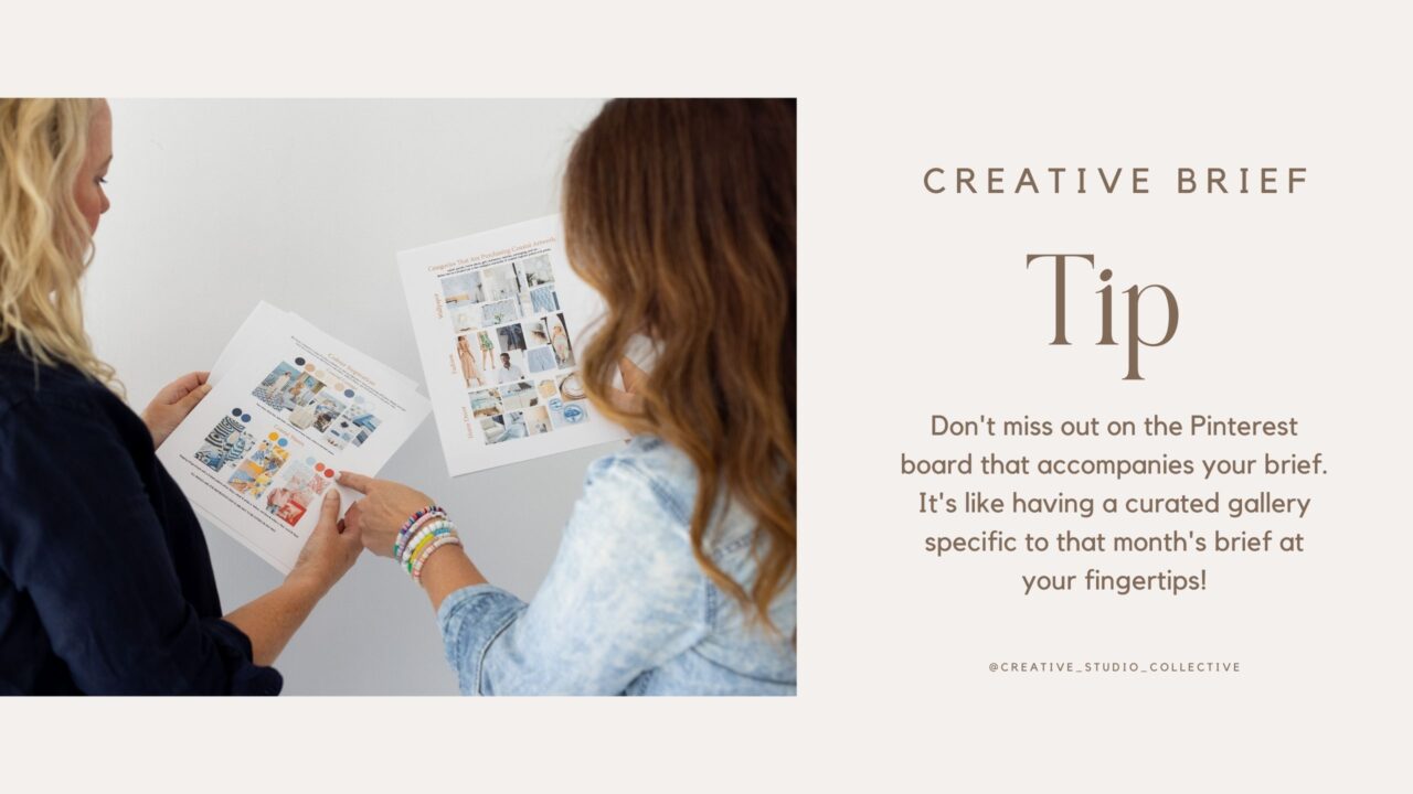 Creative Brief Tip Don't Forget Your Pinterest Board - Creative Studio Collective